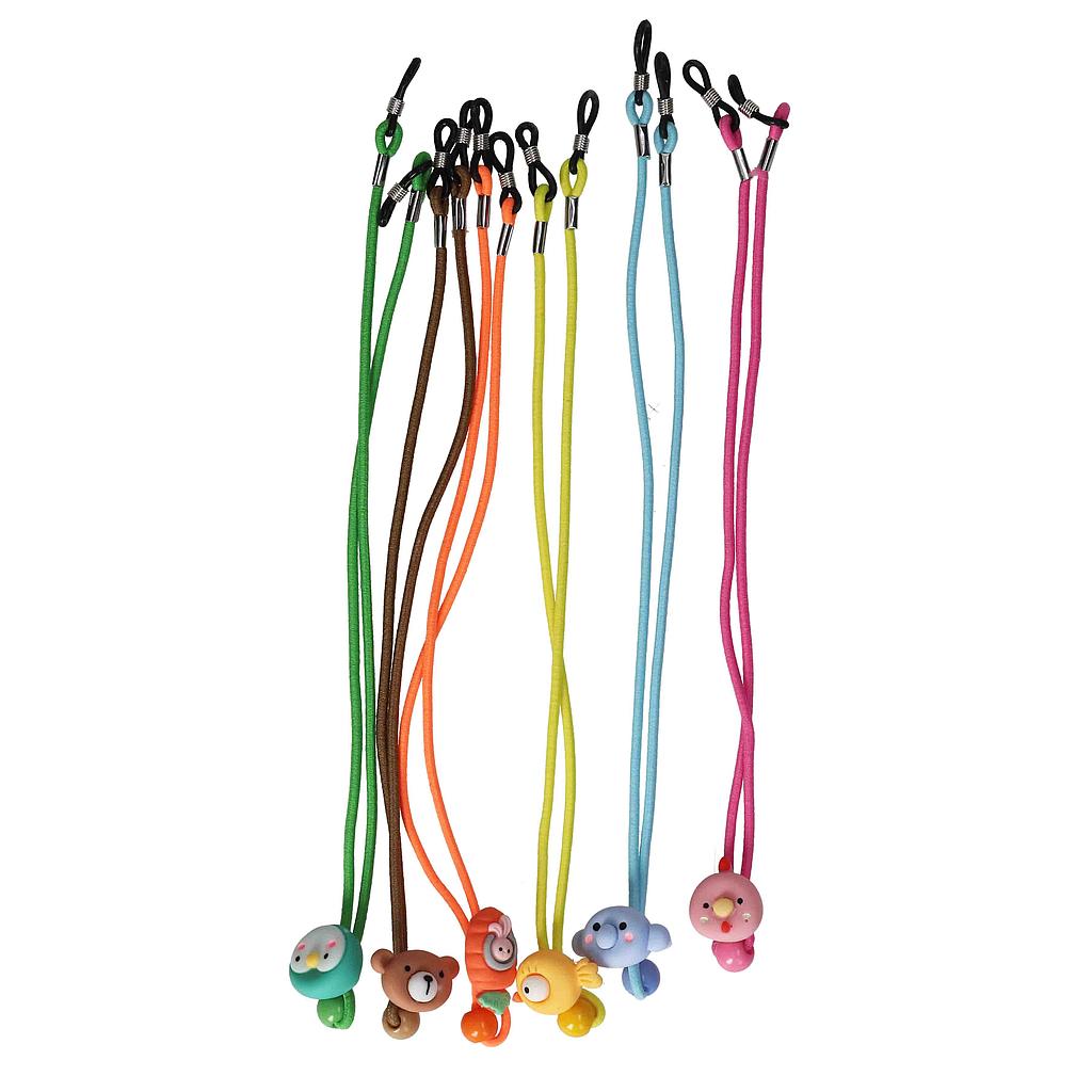 CORDÓN INFANTIL ANIMALES AJUSTABLE ELÁSTICO 6uds | Visionis